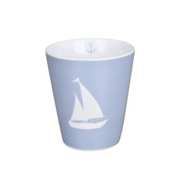 Krasilnikoff Happy Mug Boat Silhouette, 330 ml, dusty blue