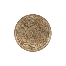 house doctor Tablett Rattan, Ø20cm, gold