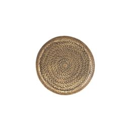 house doctor Tablett Rattan, Ø16cm, gold