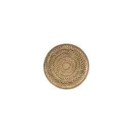 house doctor Tablett Rattan, Ø12cm, gold