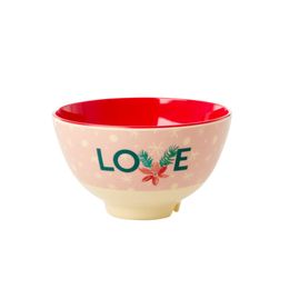 Rice Melamin Schüssel Love, Ø11 x H6cm, pink