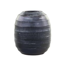 Chic Antique Vase Limoux aus Keramik, Ø14 x H18,5 cm, antik schwarz