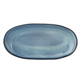 Bloomingville Servierplatte Sandrine, L23.5 x B12.5cm, blau