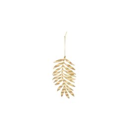 house doctor Ornament aus Metall Leaf, Ø15cm, gold