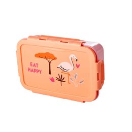 Rice Lunchbox Jungle Animals, Flamingo, Koralle/Pink