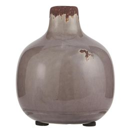 IB Laursen Vase glasiert Tunis, Höhe 10 cm, Ø 8,5 cm, lila