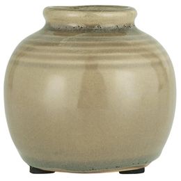 IB Laursen Mini Vase mit Rillen, H7,5/Ø8 cm, sand