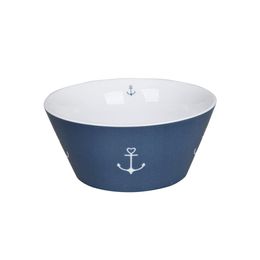 Krasilnikoff Schüssel, Bowl Anchor, 400 ml, Thunder Blue