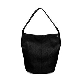 Gretchen Schultertasche Carnation Hobo, aus Leder, schwarz