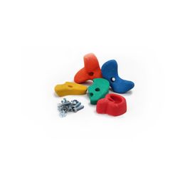Karibu Klettersteine f&uuml;r Kletterw&auml;nde bunt 5 St&uuml;ck inkl. Befestigungsmaterial