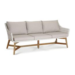 Best Lounge-Couch Paterna 3-Sitzer Teakholz/alabaster