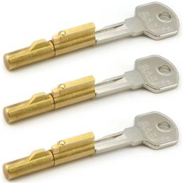 3 x BASI Schlüssellochsperrer Steckschloss für Buntbartschlösser Zimmertürsicherung Zylinder ø 7 mm