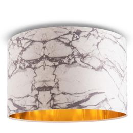 Paco Home Deckenlampe Wohnzimmer Pendelleuchte Esstisch Lampenschirm Stoff Modern Abstrakt Design 1 (Ø45,5 cm), Deckenleuchte - Weiß