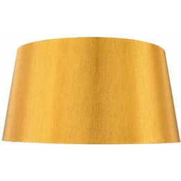 Licht-Erlebnisse - Lampenschirm Stoff Textil rund 60 cm konisch in Gold für Stehlampe Pendelleuchte - Gold