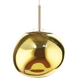PRIVATEFLOOR Deckenlampe - Designer-Pendelleuchte - Evanish Gold - Acryl, Metall - Gold
