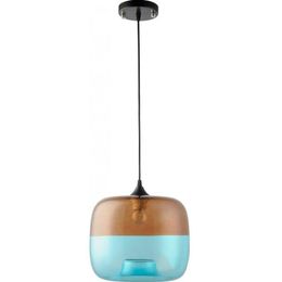 PRIVATEFLOOR Kristall-Deckenlampe - Blaue Pendelleuchte - Bluey