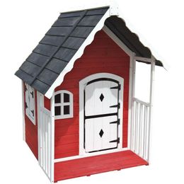 Kinderspielhaus aus Holz Outdoor Toys Anny 1,56 m² 118,5x126,5x150 cm mit Seitengländer