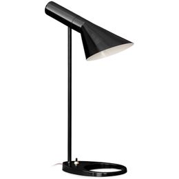 PRIVATEFLOOR - Schreibtischlampe - Flexo-Lampe - Narn Schwarz - Rostfreier Stahl, Metall - Schwarz