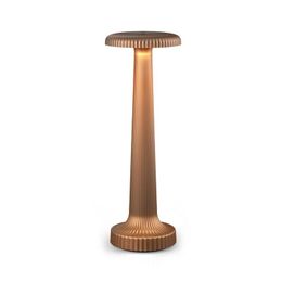 Kabellose Akku-Tischleuchte Tall poppy uno LED-Lampe dimmbar 1 Watt 27x9,4 cm Satin Bronze - Neoz