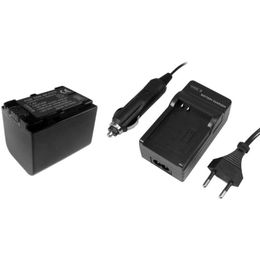 TRADESHOP Trade-shop - angebot im set: Kamera Li-Ion Akku + Akku Ladegerät mit Kfz Adapter für Sony hdr XR520E XR520VE XR160 XR160E XR-150 XR-150E XR-350