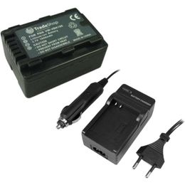 TRADESHOP Angebot im set: Trade-shop Kamera Li-Ion Akku 1800mAh + Ladegerät mit kfz Adapter für Panasonic HC-V10K HC-V10M HC-V11 HC-V11M HC-V100 HC-V100EG-K