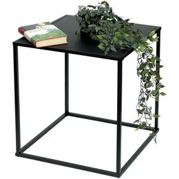 DanDiBo - Couchtisch Schwarz Metall s Beistelltisch Wohnzimmer 96252 Tisch Beistelltisch 42 cm Sofatisch Küchentisch Modern