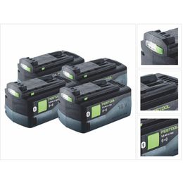 Akku Set 4x bp 18 Li 5,0 asi Akku 18 v 5,0 Ah / 5000 mAh Li-Ion ( 4x 577660 ) Bluetooth mit Ladestandanzeige - FESTOOL