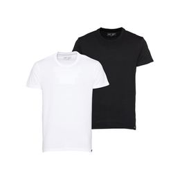 Lee Shirt 'TWIN PACK CREW' male Black, White size 5XL
