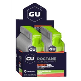 GU Unisex Roctane Energy Gel Strawberry Kiwi Karton (24)