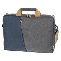 Hama Florenz 14.1 Zoll Notebooktasche Aktentasche für Universal Polyester, Blau/Grau