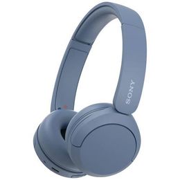 Sony WH-CH520 On Ear Headset Bluetooth® Stereo Blau Mikrofon-Rauschunterdrückung Batterieladeanzeige, Headset, Klang-Personalisierung, Lautstärkeregelung,