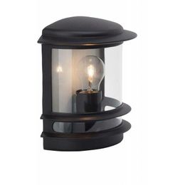 Brilliant - Lampe Hollywood Außenwandleuchte schwarz 1x A60, E27, 60W, geeignet für Normallampen (nicht enthalten) IP-Schutzart: 44
