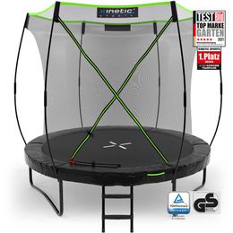 Trampolin Outdoor 'Ultimate Pro' – tüv GS-geprüft, Designed in Germany, Fiberglas Netzstangen, AirMAXX Technologie, Premium Gartentrampolin