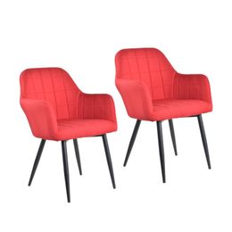 HTI-Living Stuhl Albany Webstoff Rot