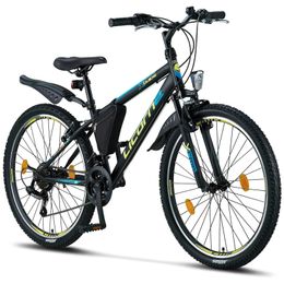 Licorne Bike Guide Premium Mountainbike in 20, 24 und 26 Zoll - Fahrrad für Mädchen, Jungen, Herren und Damen - Shimano 21 Gang-Schaltung, Kinderfahrrad, Kinder