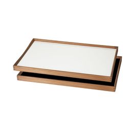 Architectmade - Tablett Turning Tray, 30 x 48 cm, schwarz / weiß