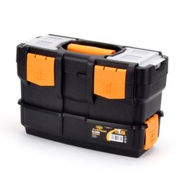 GarPet Werkzeugkoffer Werkzeugkoffer leer doppelt stapelbar Werkzeug Angel Box Kiste Kasten