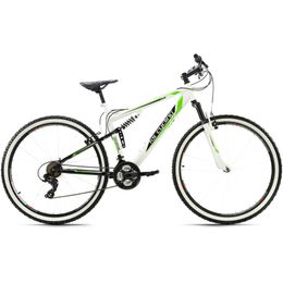 KS-Cycling Mountainbike KS CYCLING "Scrawler" Fahrräder Gr. 51 cm, 29 Zoll (73,66 cm), weiß Full Suspension