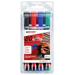 Edding e-330 permanent marker set of 4 assorted