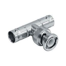 Alpha Elettronica Adapter, T-Ausf&uuml;hrung, BNC-Stecker - 2x BNC-Buchse, 50Ohm - 82-027