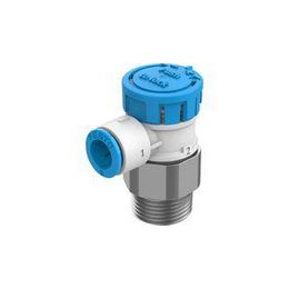 Festo Drossel-R&uuml;ckschlagventil, R3/8" / QS-8, 20kPa 1MPa, 720L/min - VFOE-LE-T-R38-Q8