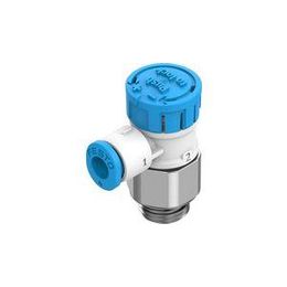 Festo Drossel-R&uuml;ckschlagventil, G1/8" / QS-4, 20kPa 1MPa, 150L/min - VFOE-LE-T-G18-Q4