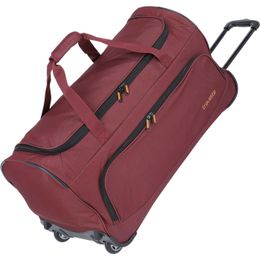 Travelite Reisetasche Basics Fresh, 71 cm, bordeaux, Duffle Bag Reisegepäck Sporttasche Reisebag mit Trolleyfunktion, rot