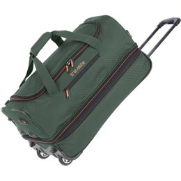 Travelite Reisetasche Basics, 55 cm, dunkelgrün, mit Rollen, grün