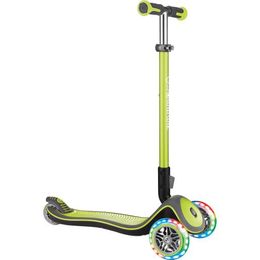 JAKO-O GLOBBER Kinder Scooter Elite Deluxe Lights, klappbar, grün