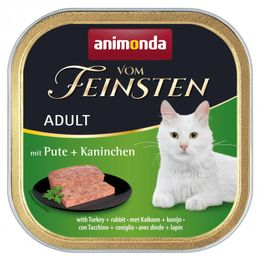 animonda Katzen Nassfutter Vom Feinsten Adult mit Pute + Kaninchen 100 g