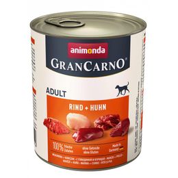 animonda Hunde Nassfutter GranCarno Adult Rind + Huhn 800 g