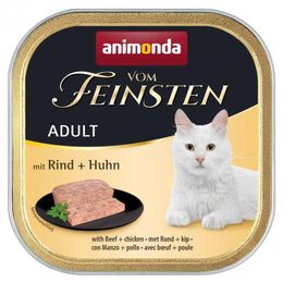 animonda Katzen Nassfutter Vom Feinsten Adult mit Rind + Huhn 100 g