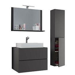 Vcm my bath Badmöbel-Set Lendas L 915208 anthrazit 94,0 x 46,0 x 150,0 cm