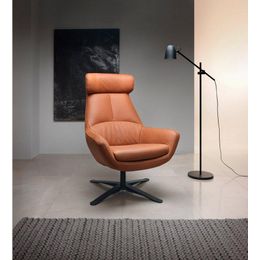 BETYPE Drehsessel Be Organic High Back, in elegantem Design mit Drehfunktion, orange
